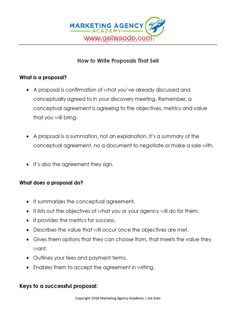 04-How To Write Proposals That Are Accepted | PDF