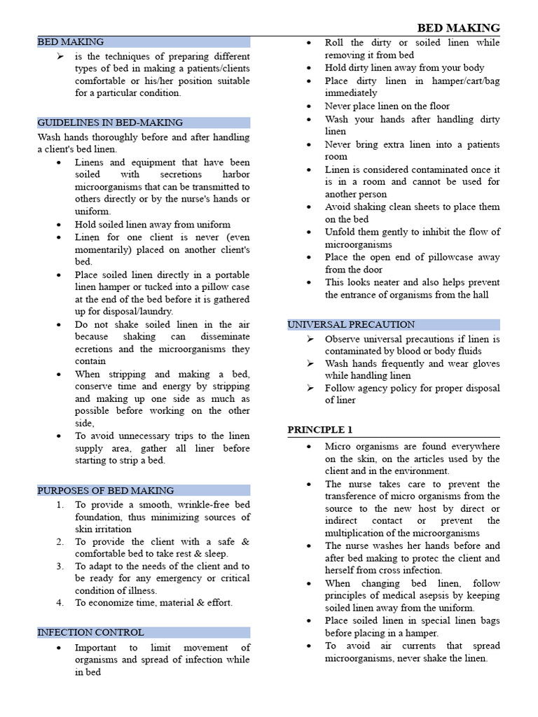 Bed Making | Download Free PDF | Bed | Linens