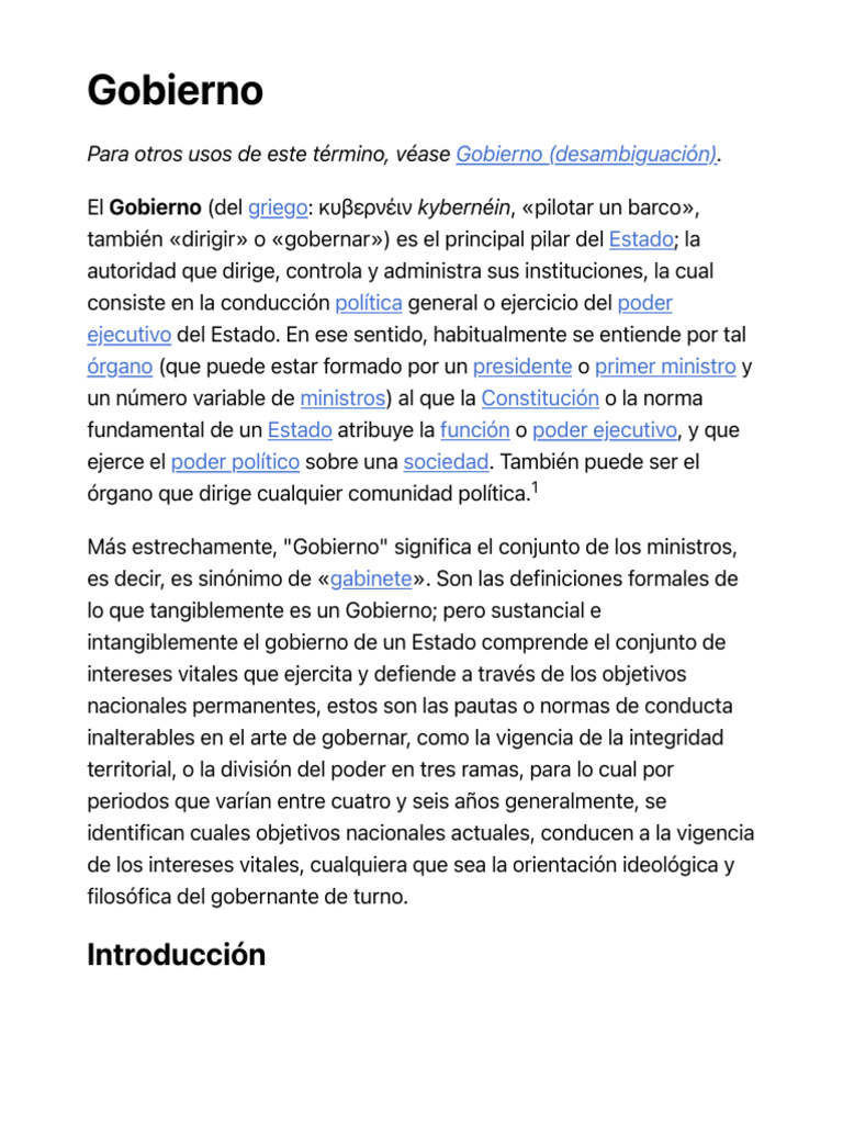 Gobierno | Descargar gratis PDF | Gobierno | Democracia