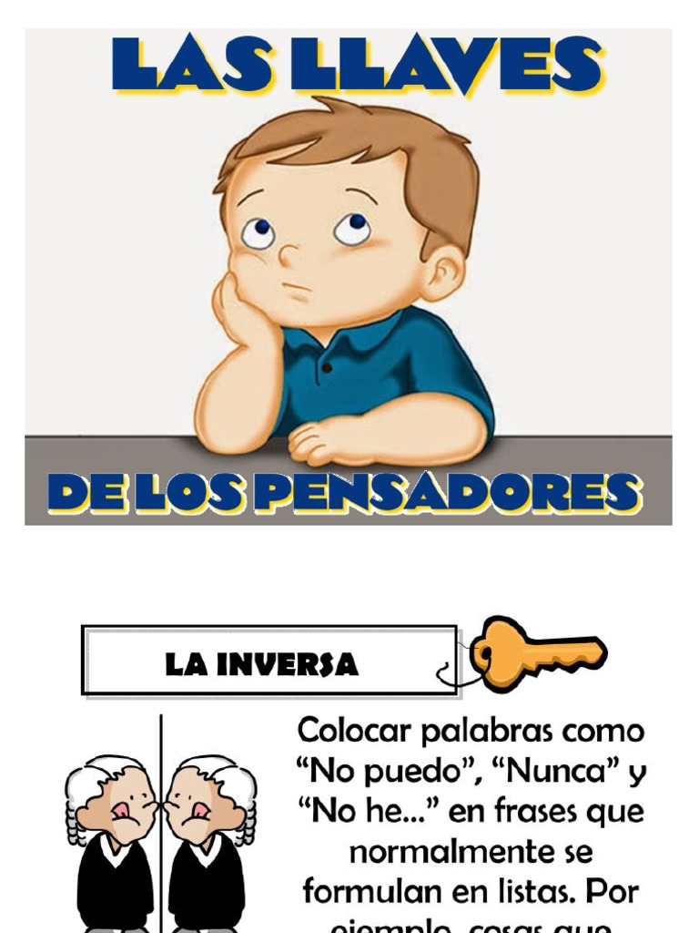 Cuadernillo LLaves Del Pensador | PDF
