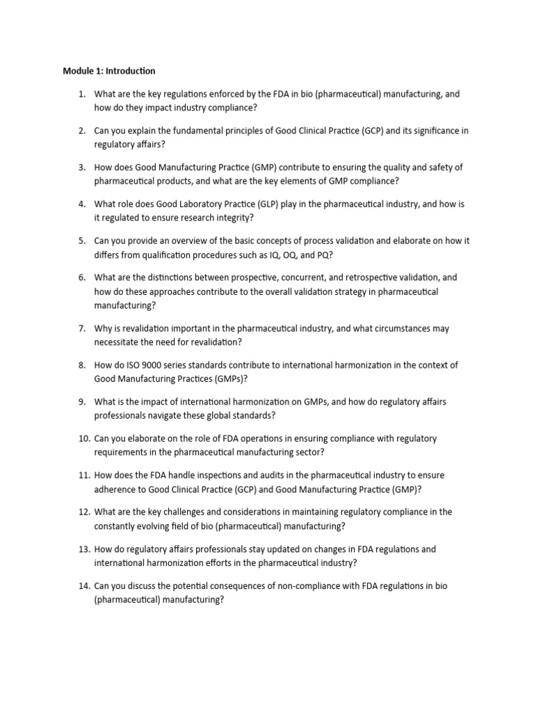 Regulatory Affairs In Biotech Industry Pdf Verification And