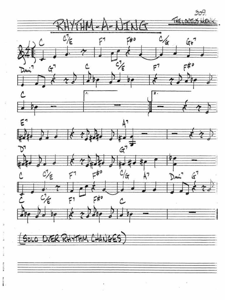 Rhythm-A-Ning (Bb Instruments) | PDF