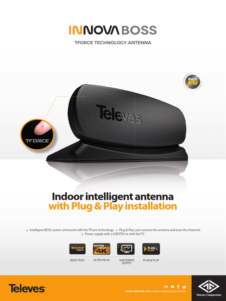 L INNOVA BOSS TForce EN (PLA12180004) | PDF | Antenna (Radio) | Power Supply