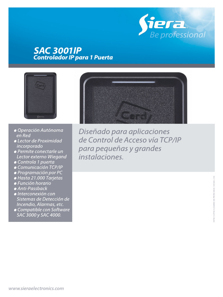Sac 3001ip Catalogo Esp | PDF