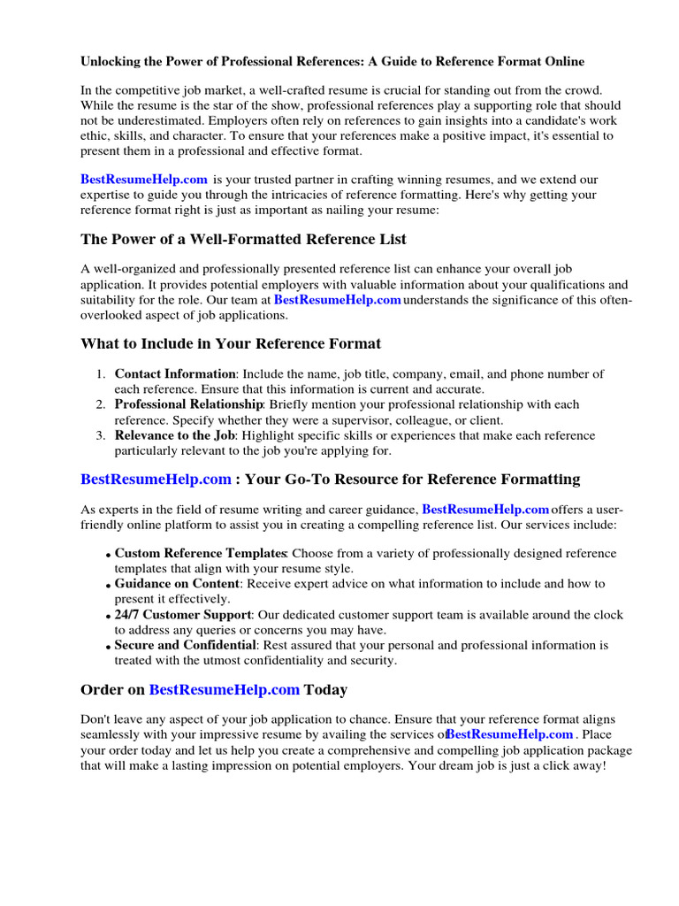 Reference Format Online | PDF