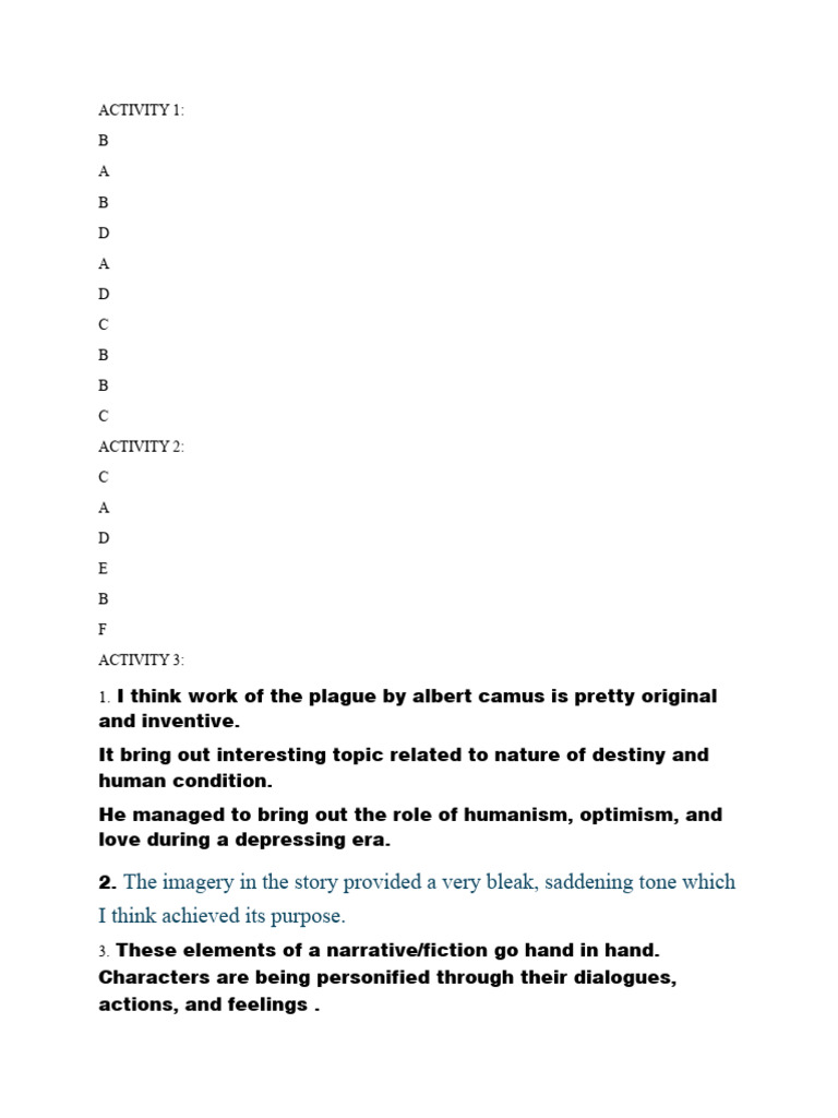 The Imagery in The Story Provided A Very Bleak, Saddening Tone Which I ...