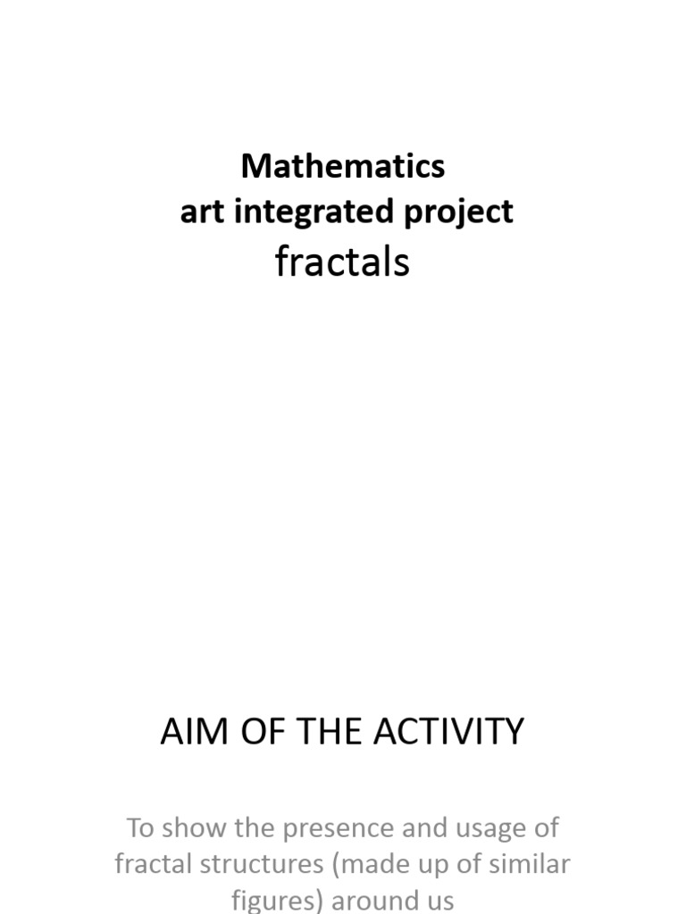 Mathematics Art Integration | PDF | Fractal | Pattern