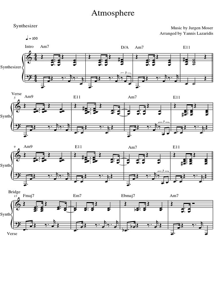 atmosphere-Synthesizer | PDF | Keyboard Instruments | Musical Instruments