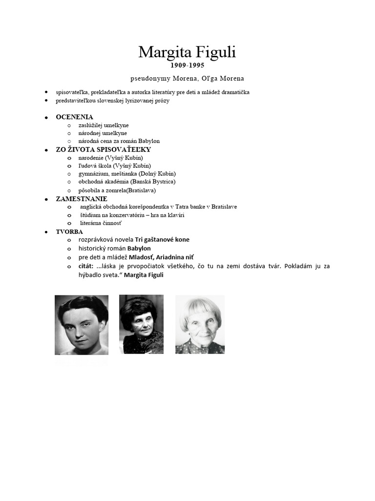 Margita Figuli | PDF