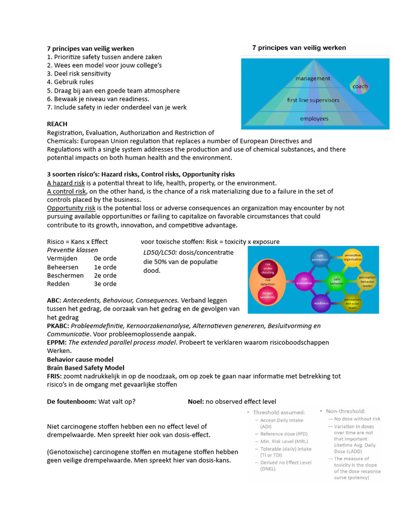 Veiligheid Notes | PDF