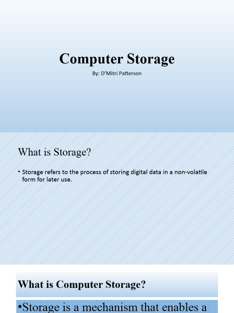 Computer Storage | PDF