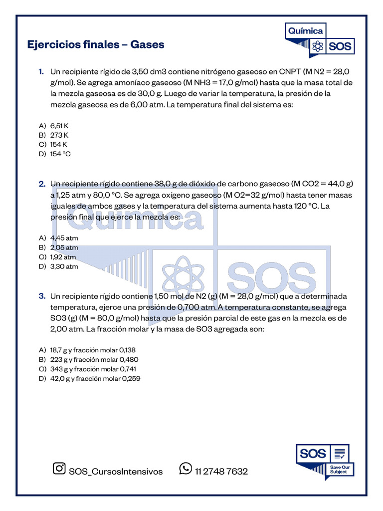 Ej Final Gases - SOS | PDF