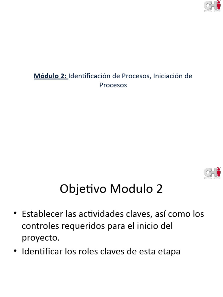 Módulo 2 Inicio Del Proyecto y Elementos Claves Ok | PDF | Planificación | Presupuesto