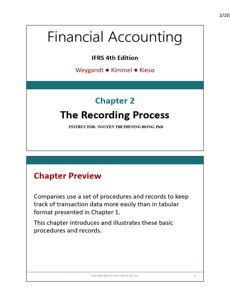 Chap 2 Slide | PDF | Debits And Credits | Equity (Finance)