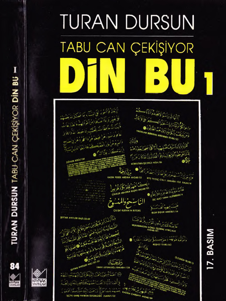 Tabu Can Çekişiyor Din Bu 1 (Turan Dursun) (Z-Library) | PDF