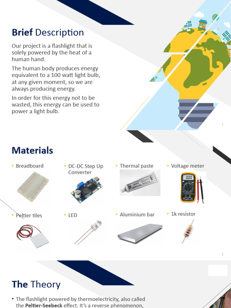 Thermoelectricity | PDF | Flashlight | Electricity