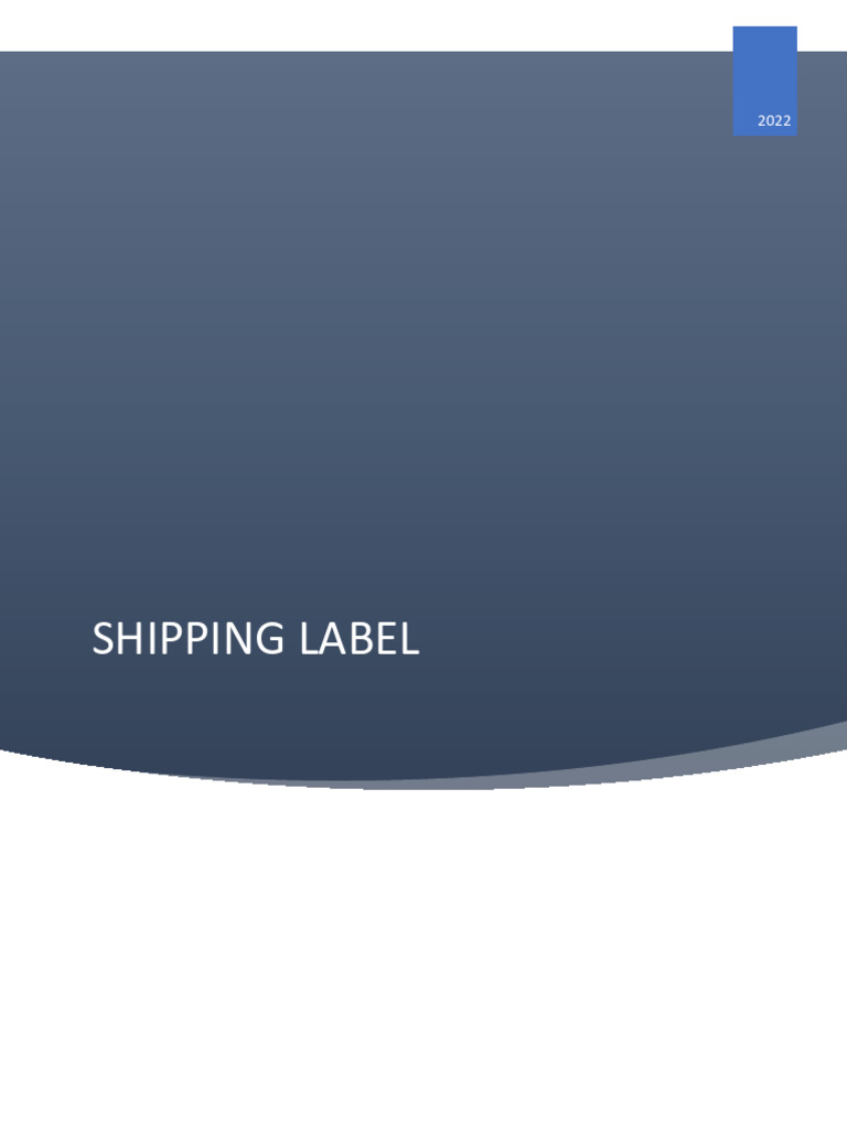 Magna B16 Shipping Label Standards | PDF | Packaging And Labeling | Pallet