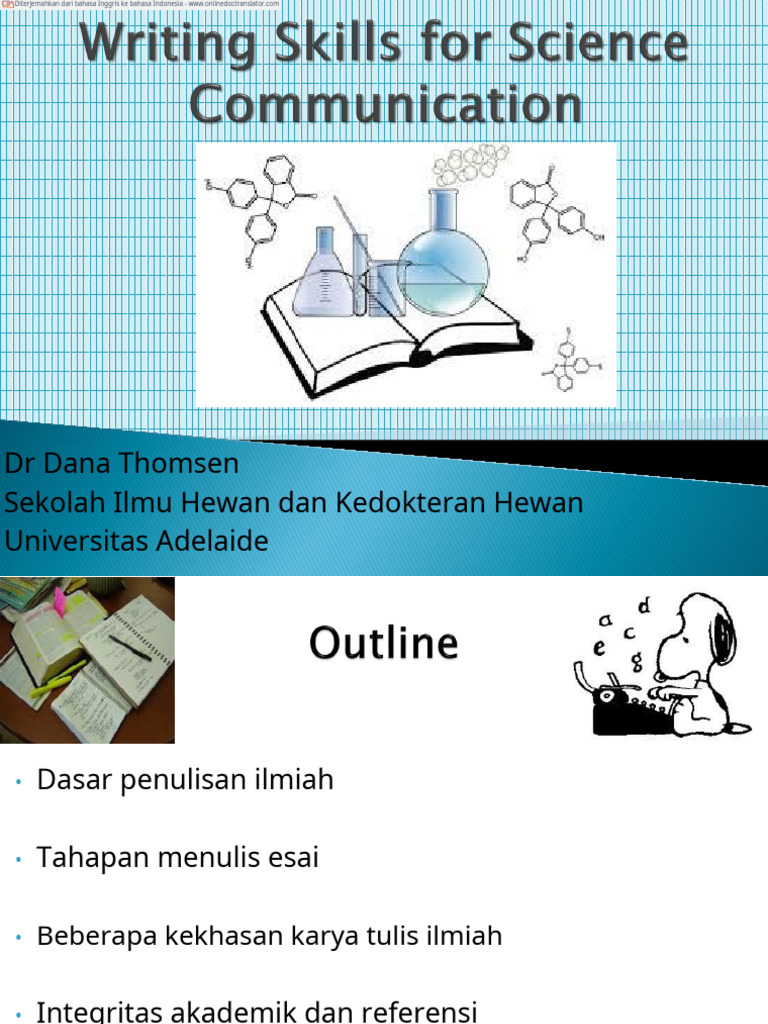 writing skill for science communication.en.id | PDF