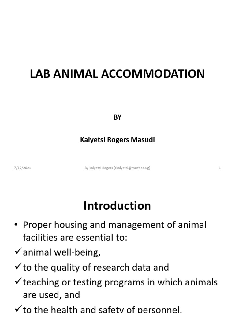 Lab Animal Housing and Management Guide | PDF | Door | Window