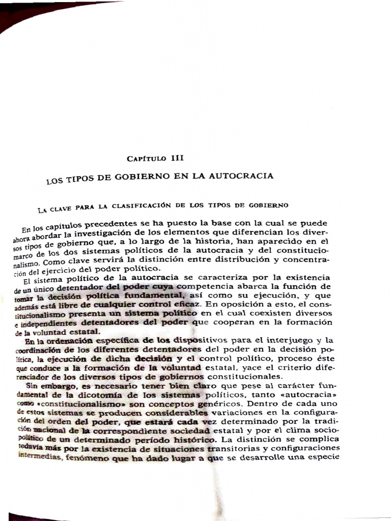 Tipos de Gobierno en la Autocracia | PDF | Sistemas politicos | Ideologías