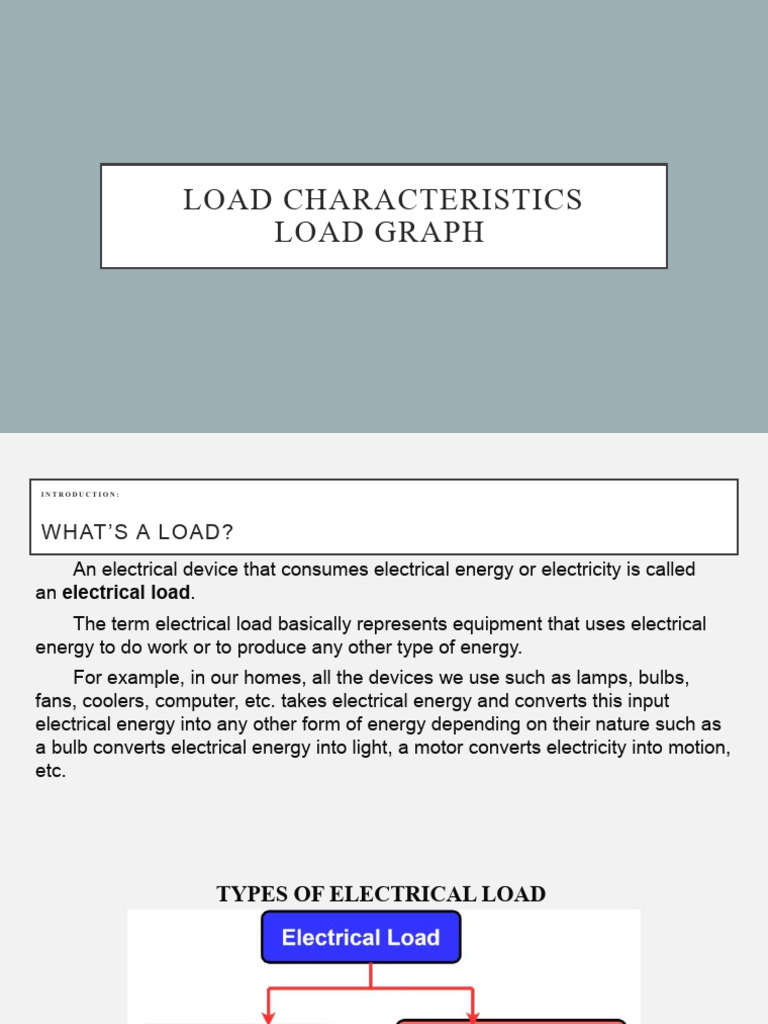 Load Characteristic - Load Graph | PDF | Electric Motor | Capacitor