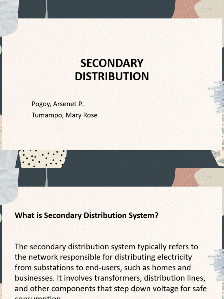 Secondary Distribution | Download Free PDF | Electric Power ...