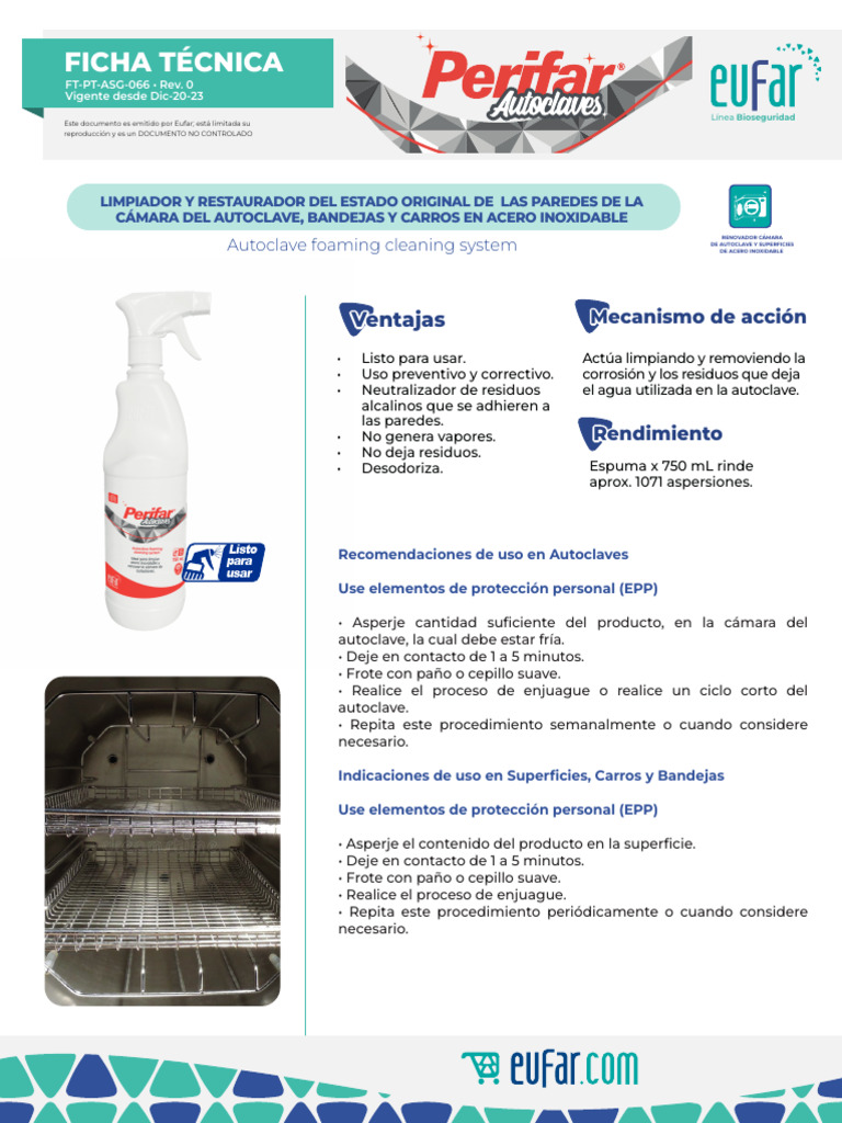 Ficha Tecnica Perifar Autoclave Dic-20-2023 | Descargar gratis PDF ... Ficha Tecnica Perifar Autoclave Dic-20-2023 | Descargar gratis PDF ...