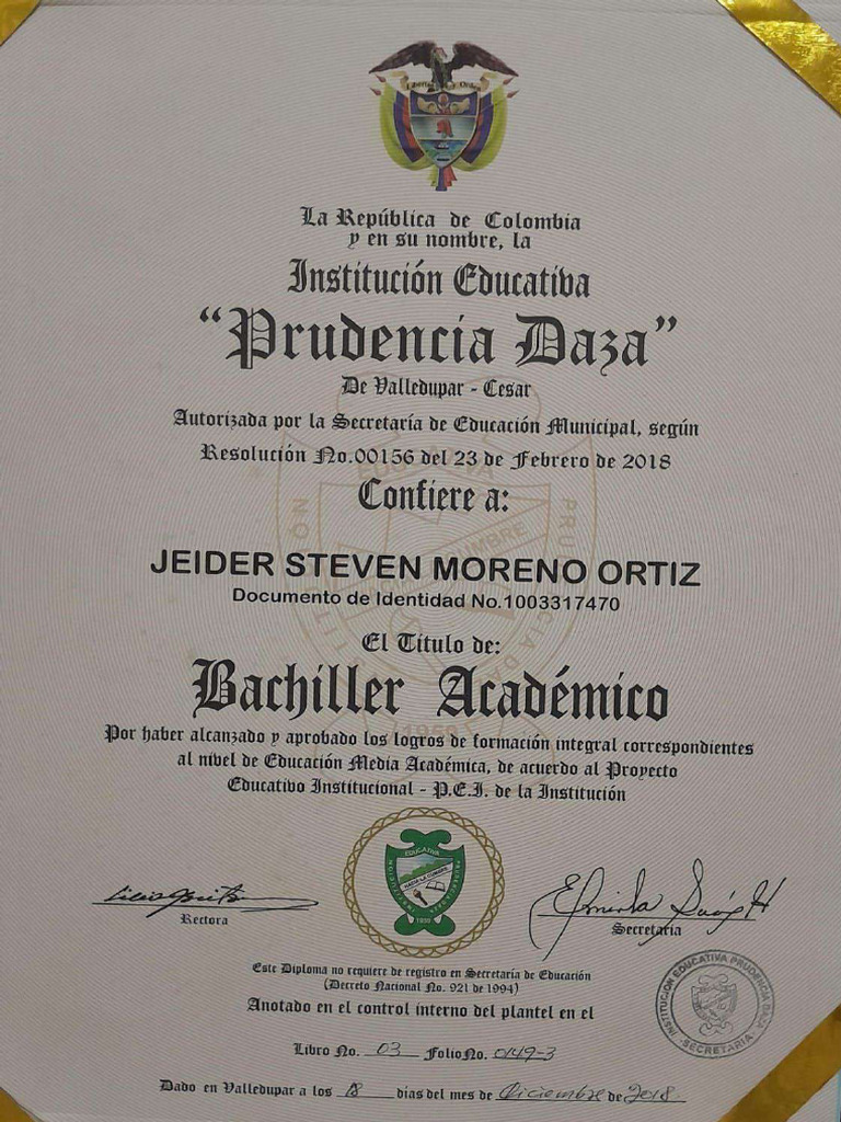 Diploma Bachiller Pdf