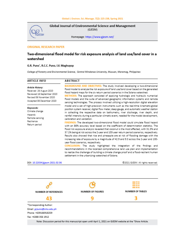 2021 Null | PDF | Flood | Geographic Information System