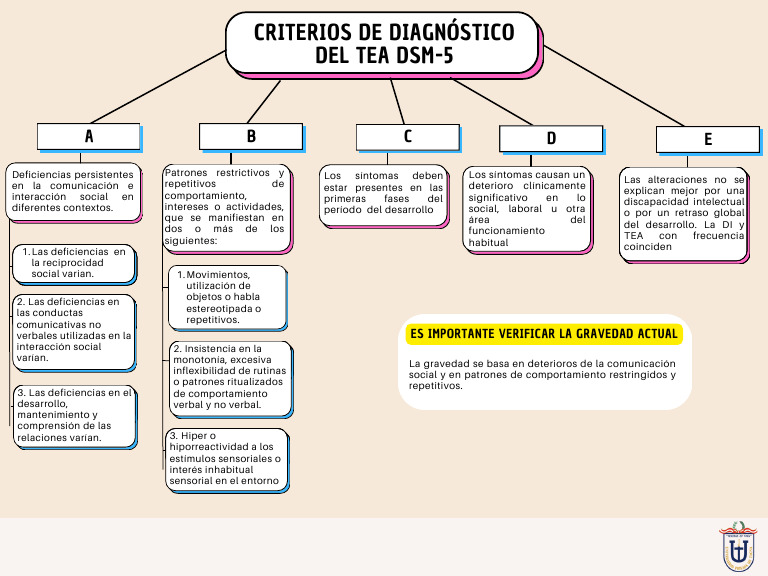 Mapa Conceptual DSM-5 | PDF | Espectro autista | Ciencia cognitiva