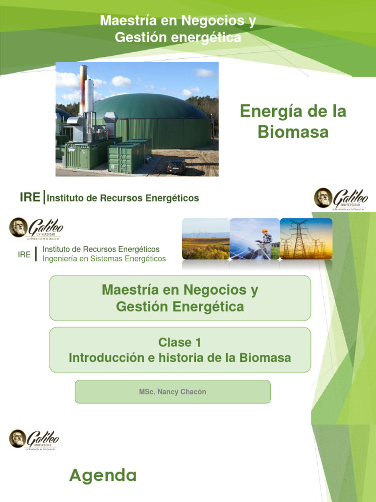 Clase1 Introducci N Biomasa | PDF | Biomasa | Energía renovable
