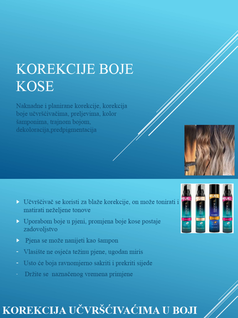 Frizer Korekcija Boje Kose 3.r | PDF