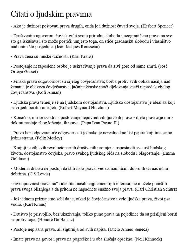 Ljudska Prava | PDF