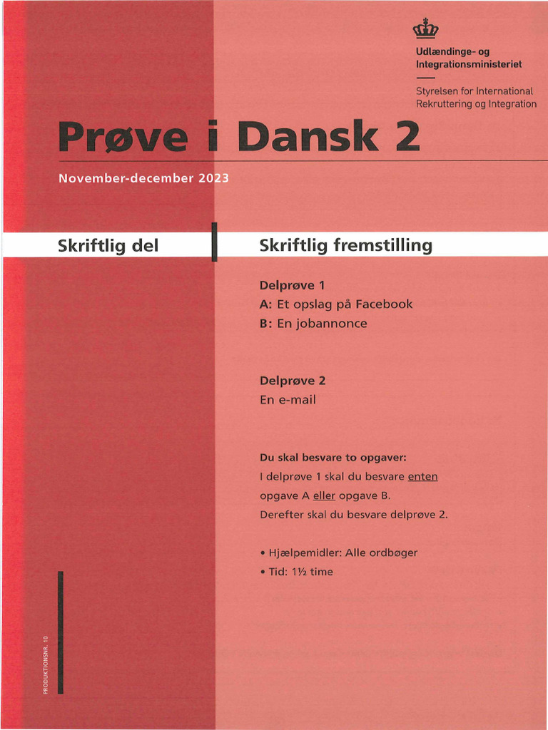 PD2 Nov23 Skriftlig | PDF