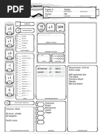 RPG Character Sheet Template | PDF