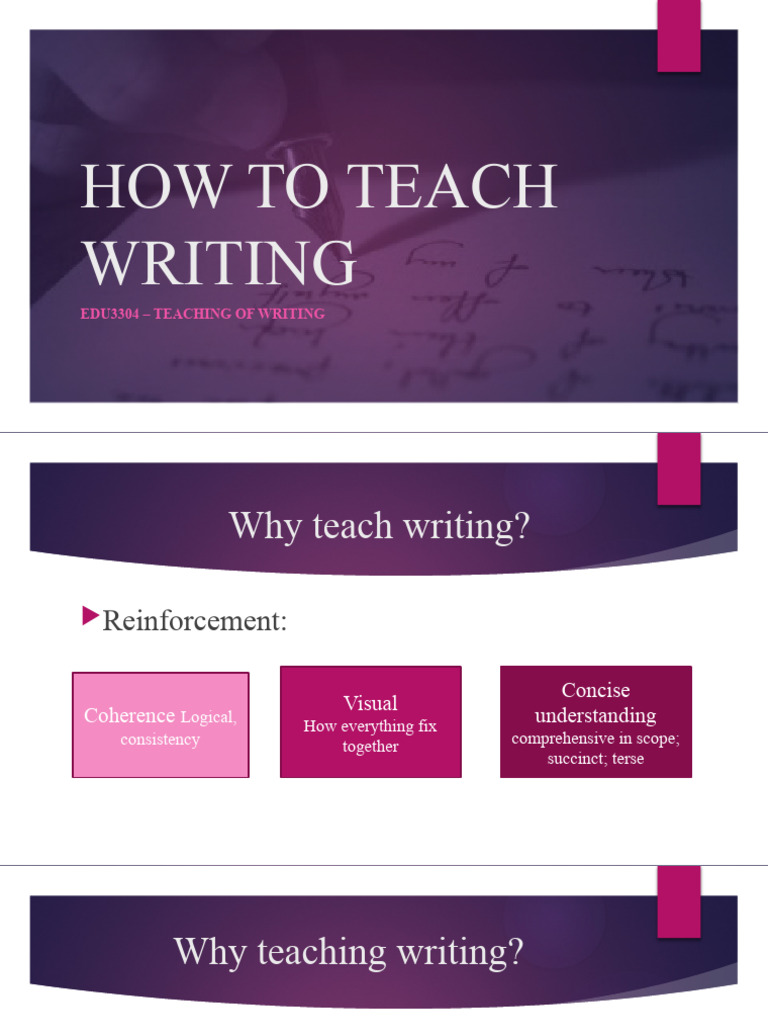 Lecture 6&7 - How To Teach Writing | PDF | Essays | Koala