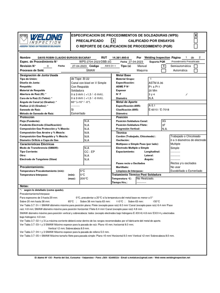 WPS-3g (A-36) ESPECIFICACION DE PROCEDIMIENTO (8) - 240315 - 170608 ...