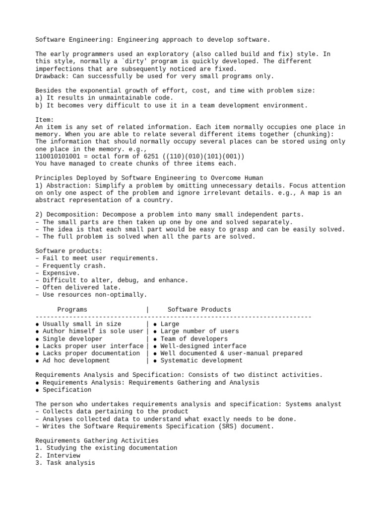 Software Engineering Midsem | PDF | Information Technology | Software ... Software Engineering Midsem | PDF | Information Technology | Software ...