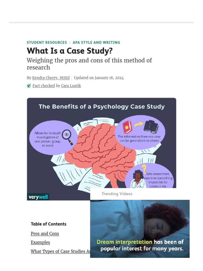 Case Study - Definition, Examples, Types, and How To Write | PDF ...