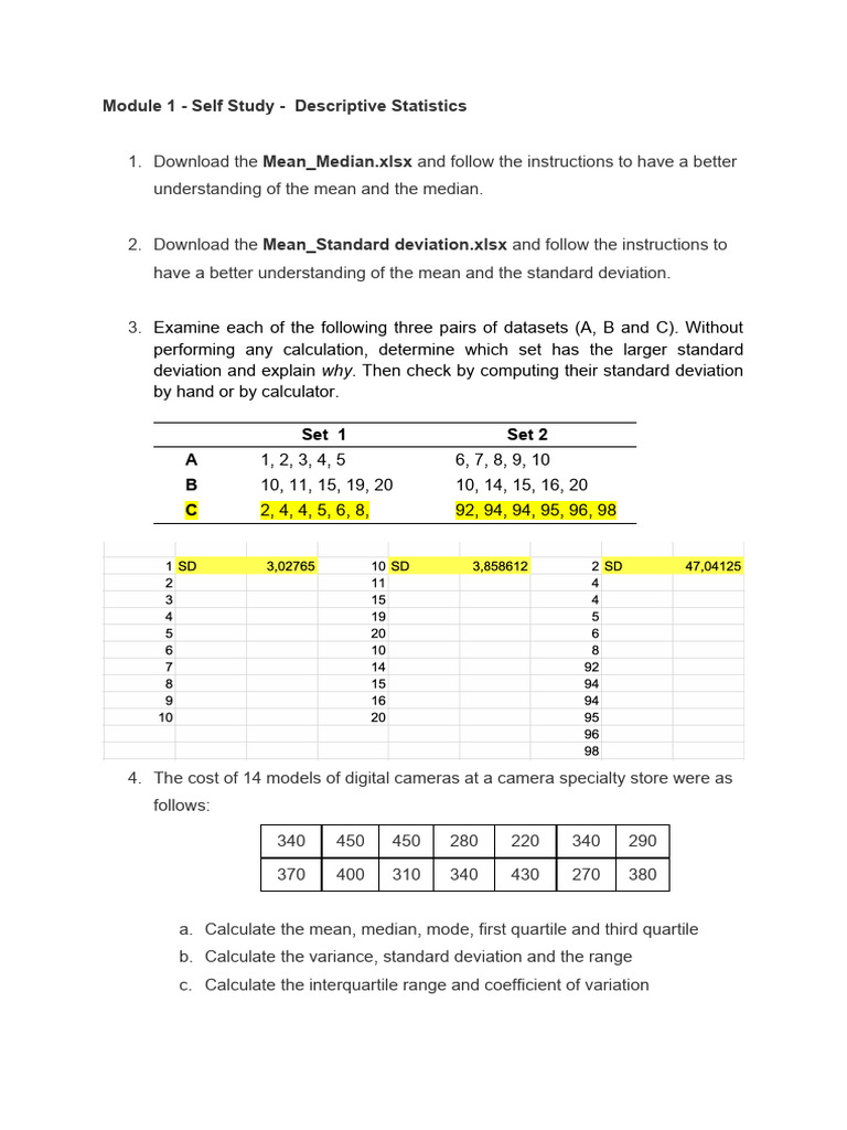 M1 - Self Study | PDF