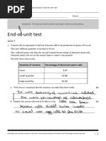 Cambridge Science 9 Unit Test Answers | PDF | Chemical Compounds ...