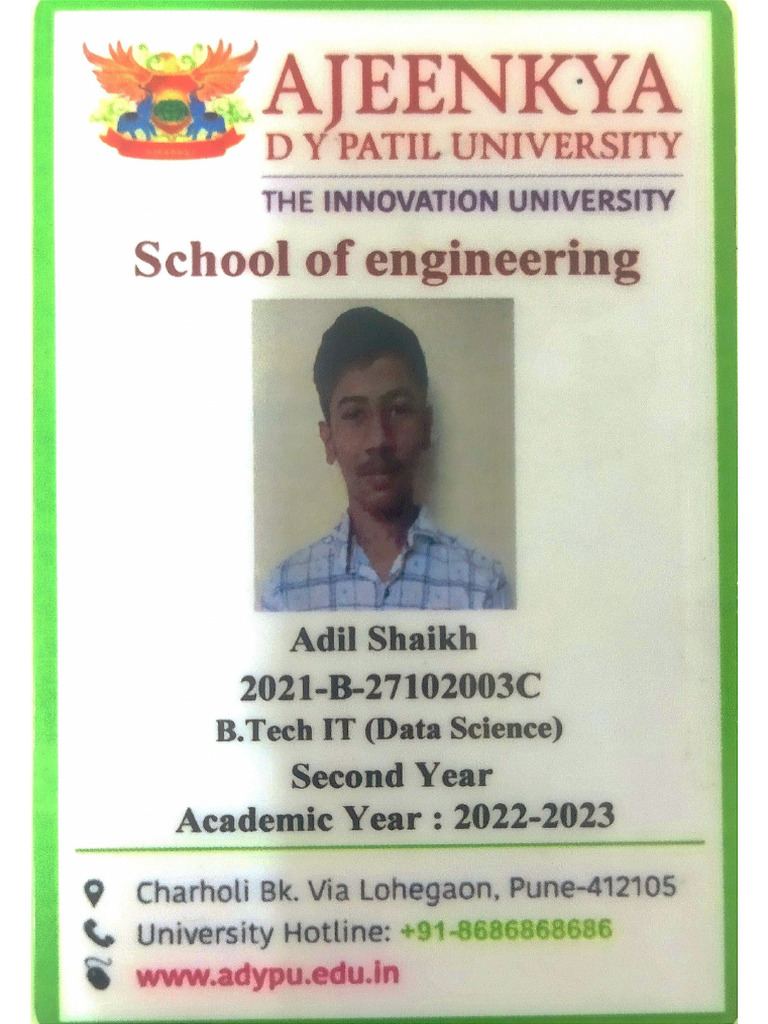 I Card Adypu | PDF