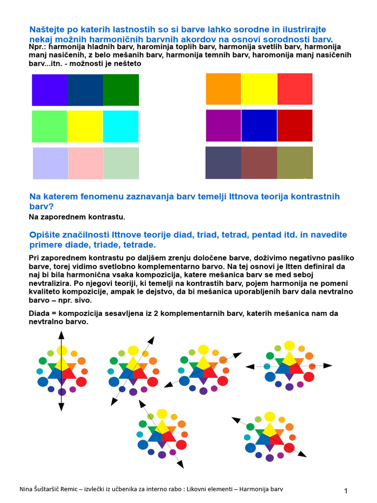 05 Harmonija Barv | PDF