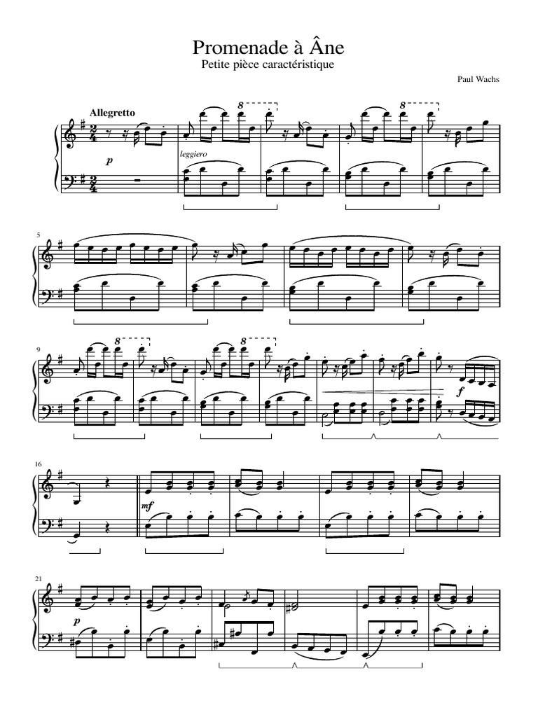 Paul Wachs - Promenade À Âne | PDF