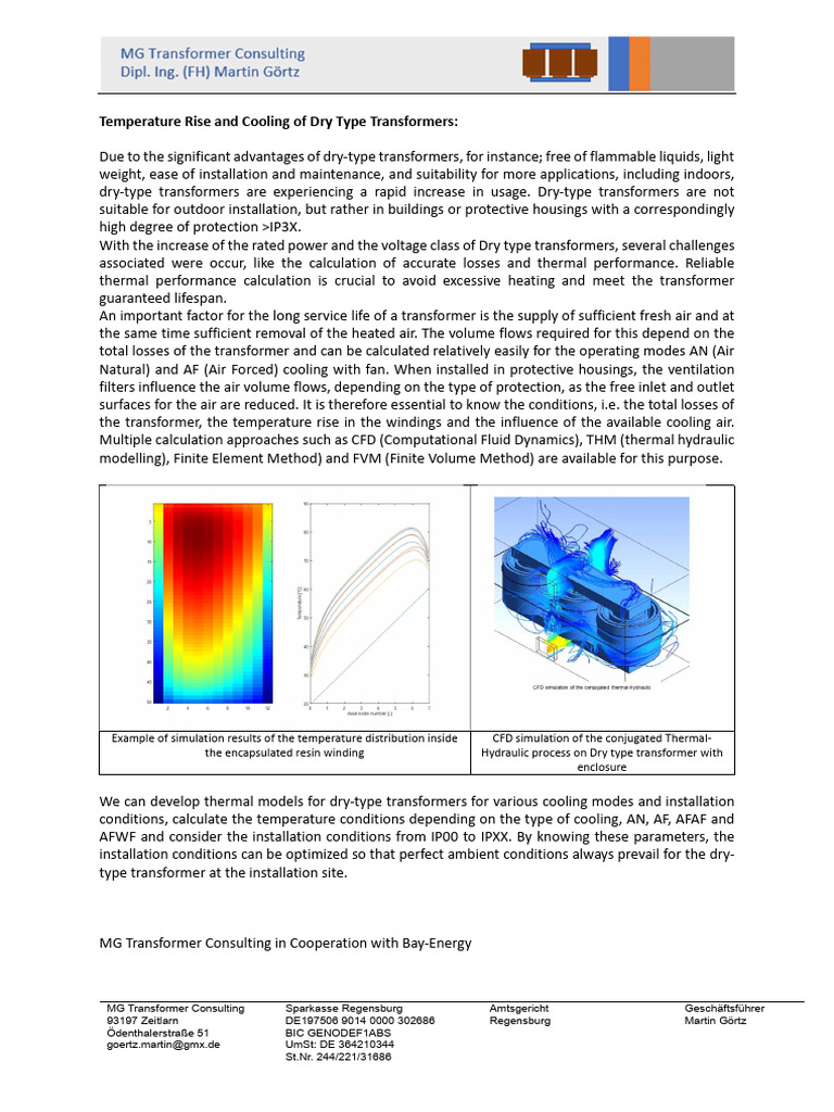 Example For A Dry Type Thermal Simulation | PDF | Transformer | Computational Fluid Dynamics