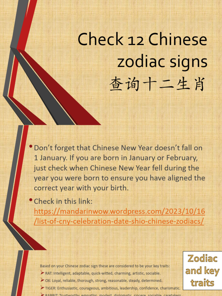 Understanding the 12 Chinese Zodiac Signs | PDF | Chinese Zodiac | East ...