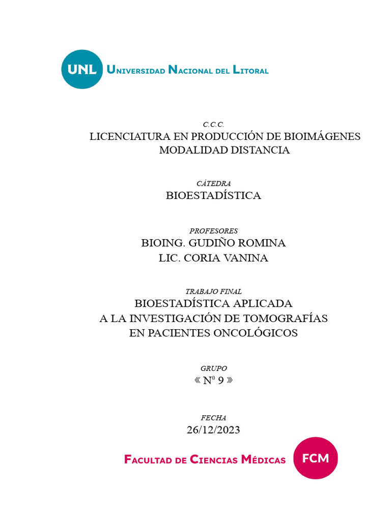 Grupo 9 - TP BIOESTADISTICA | PDF | Histograma | Diferencia