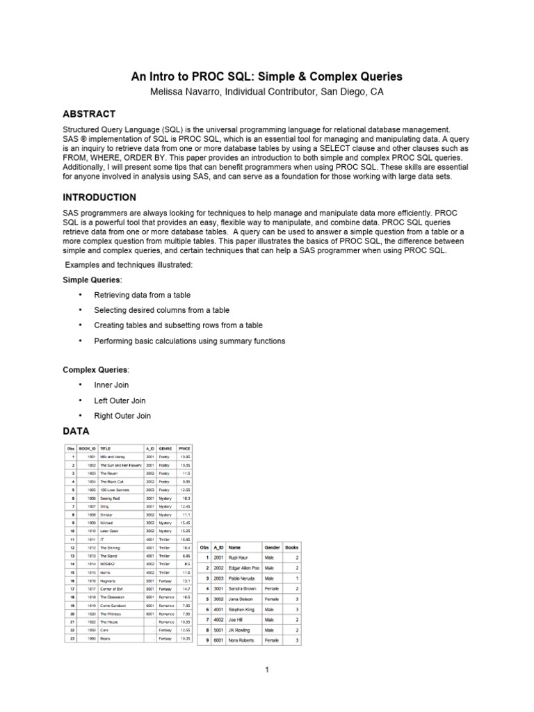 Simple and Commplex Queries | PDF | Sql | Table (Database)