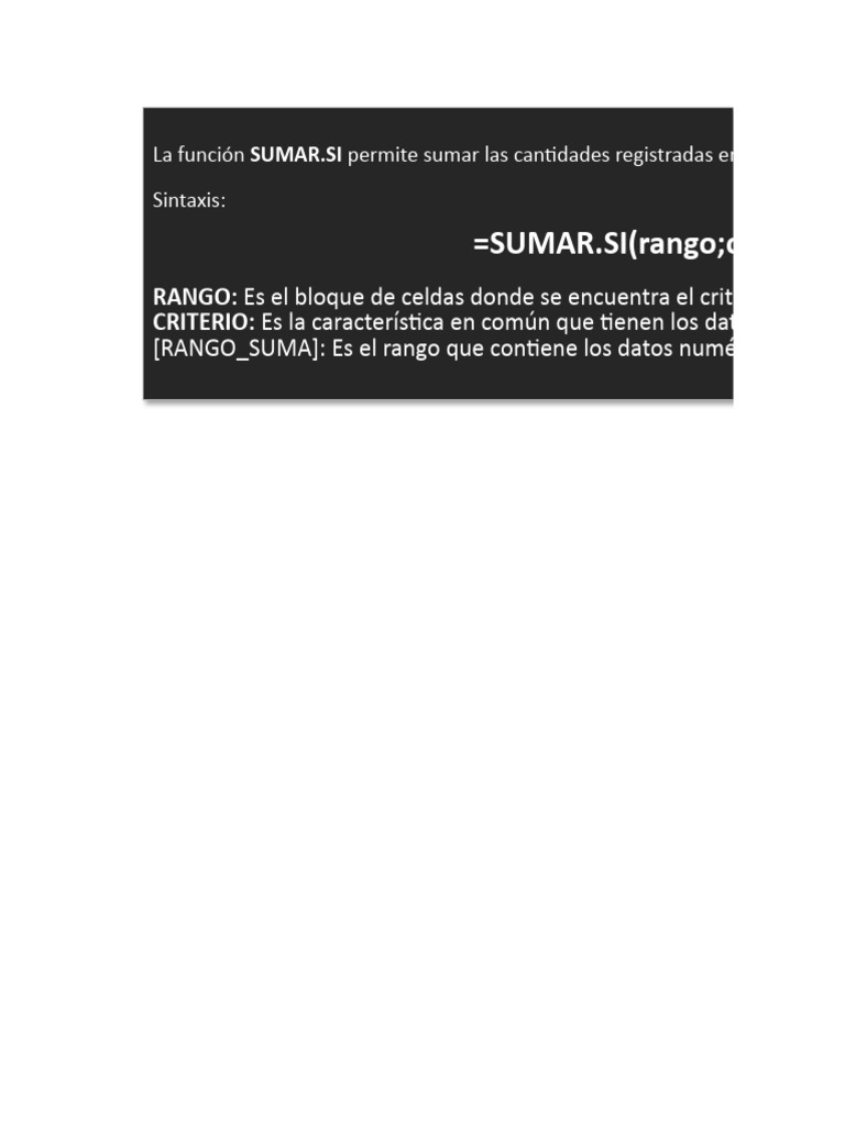 Ejercicio 4 - Sumar.Si | PDF