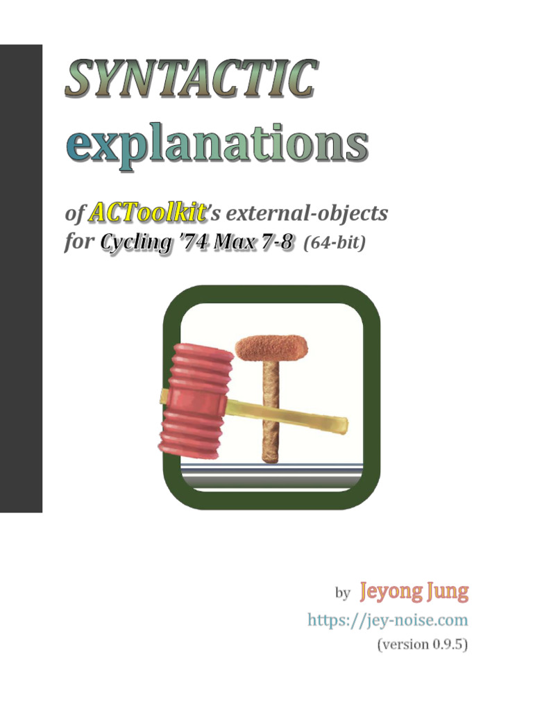 Syntactic Explanations Of Actoolkit Objects Pdf Frequency Phase